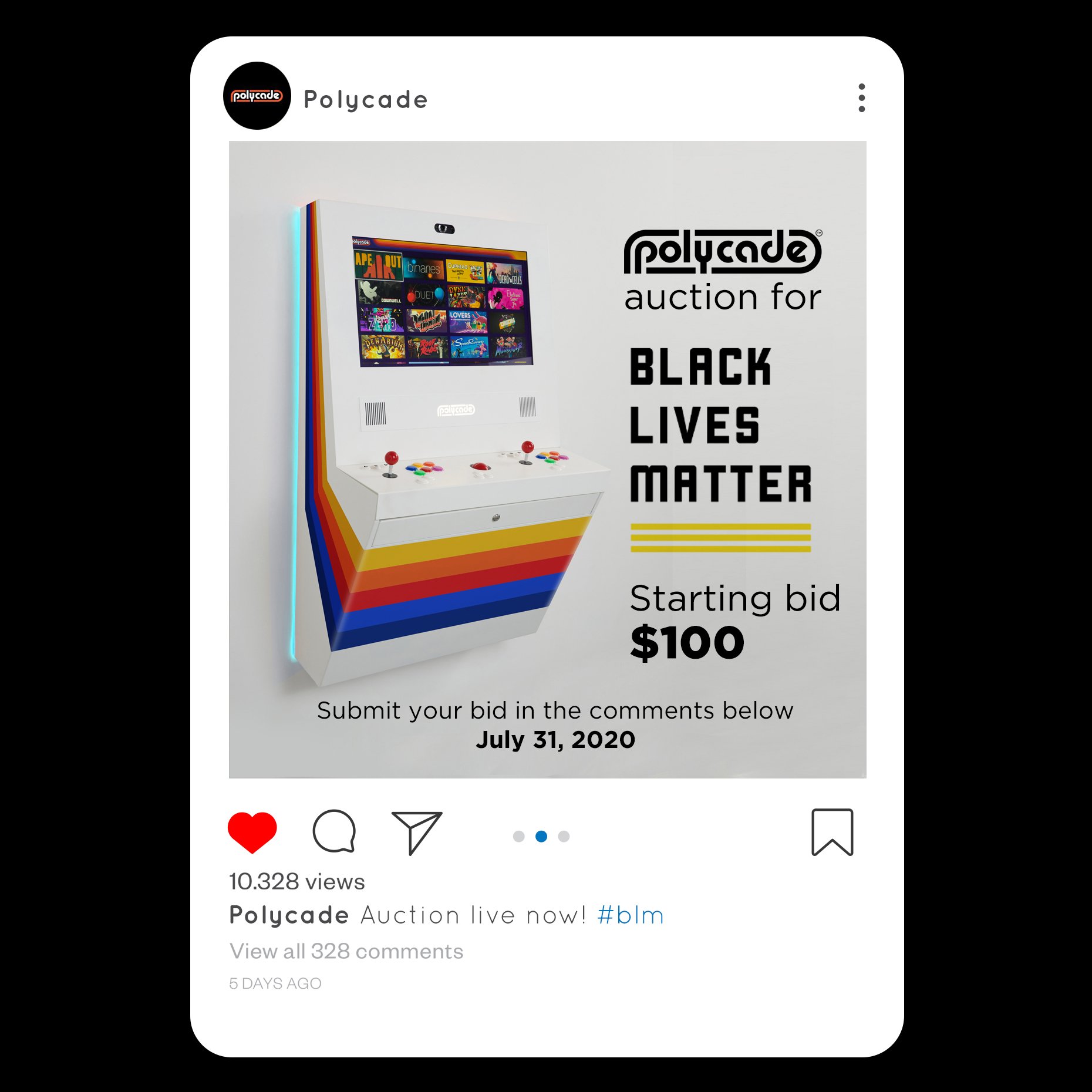 Polycade Auctioning Game for Black Lives Matter – RePlay Magazine