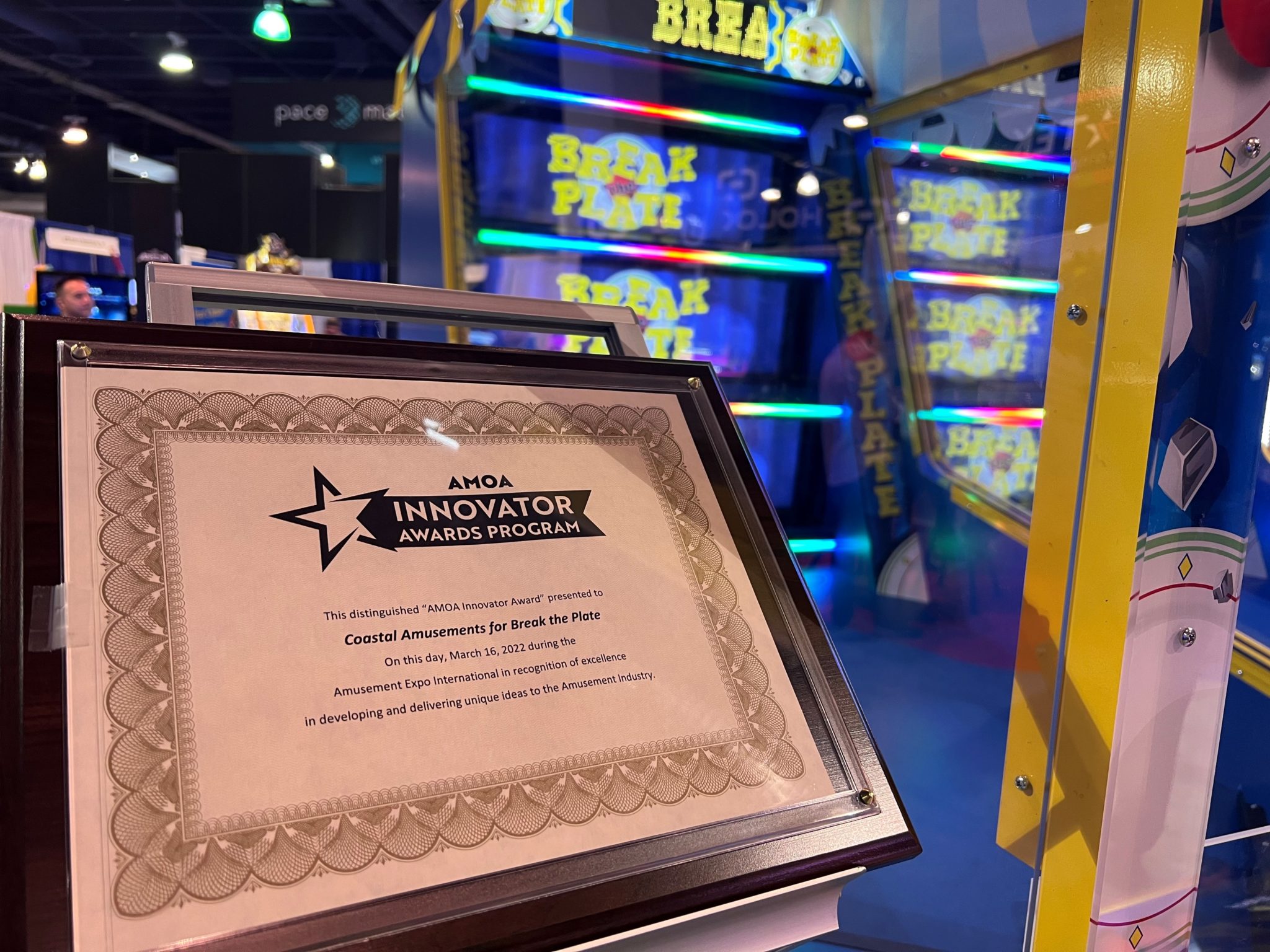 Coastal Amusements Wins Innovator Award – RePlay Magazine