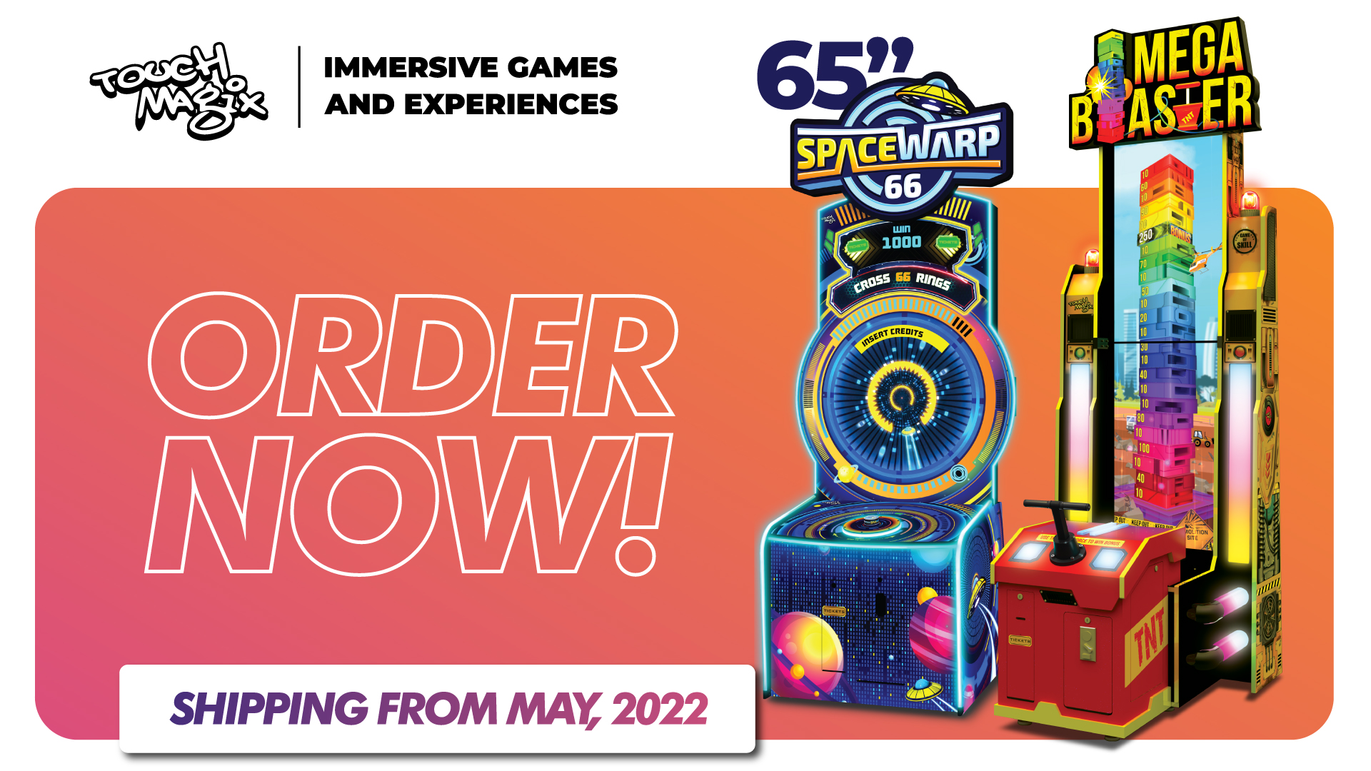 Mega Blaster, SpaceWarp 66 Ready to Ship from TouchMagix – RePlay Magazine