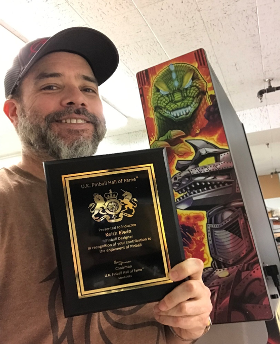 Keith Elwin in U.K. Pinball Hall of Fame – RePlay Magazine