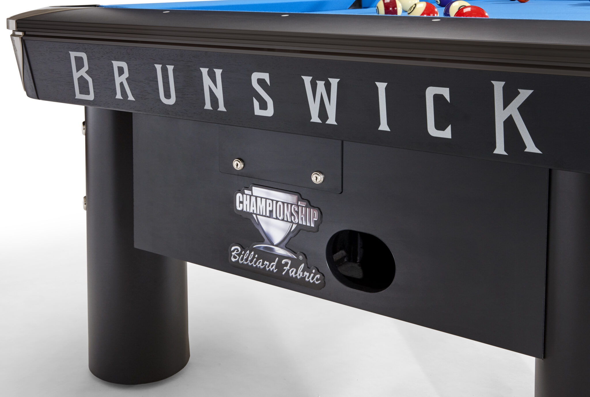 Brunswick Billiards’ New Gold Crown coin Table