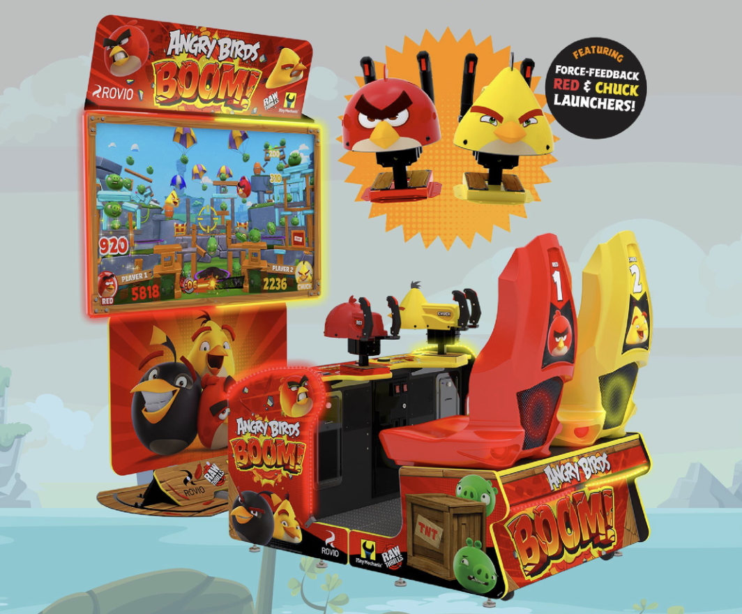 Raw Thrills, Play Mechanix Go Boom! With Angry Birds – RePlay Magazine