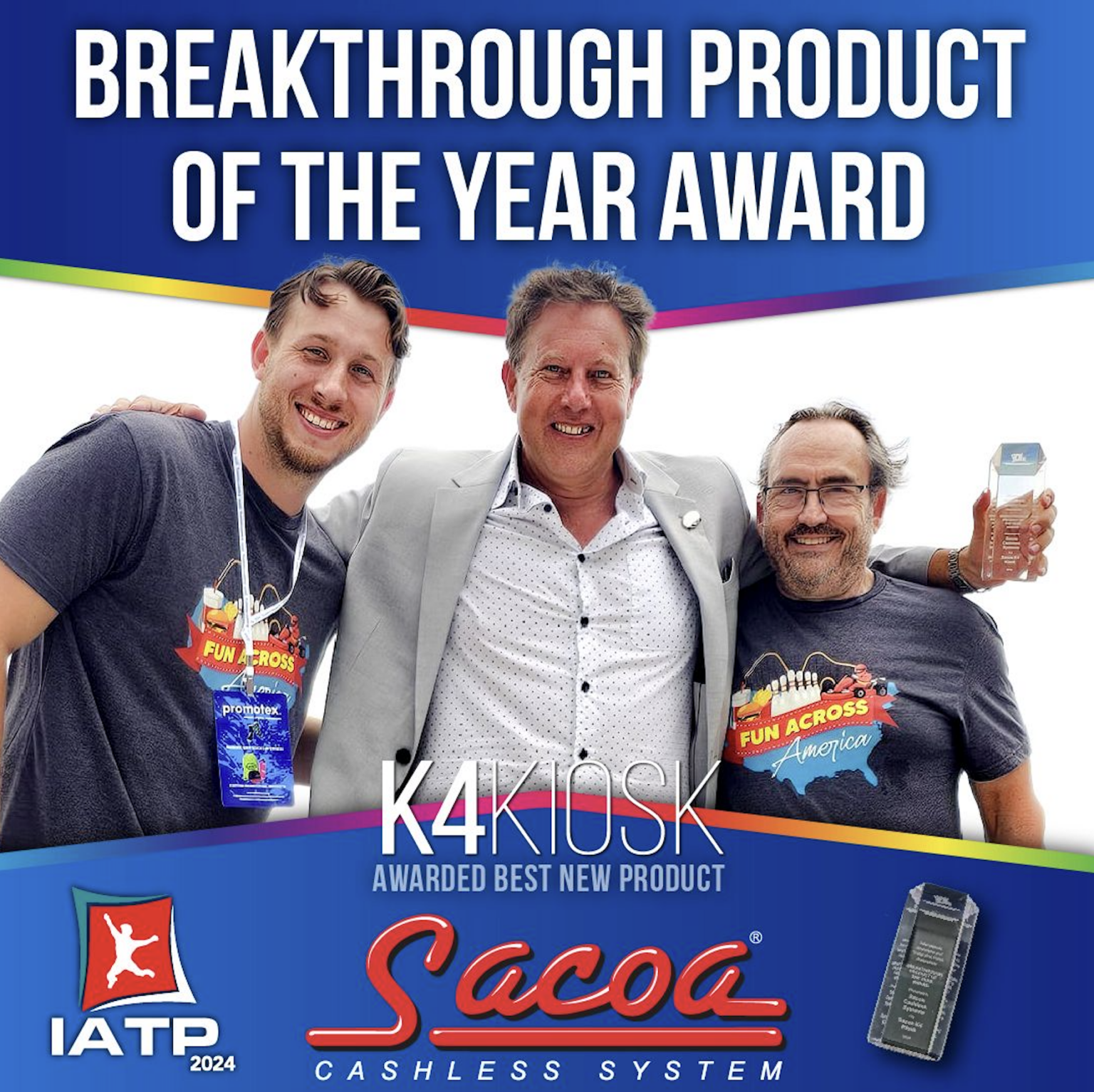 Sacoa’s K4 Kiosk Wins Big at IATP – RePlay Magazine