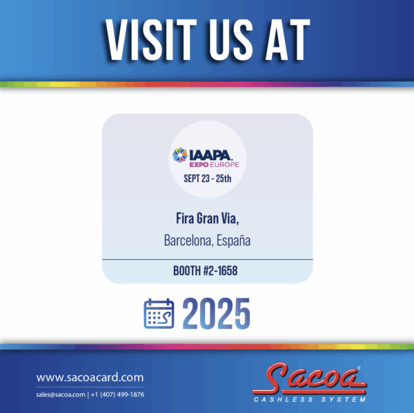 Sacoa Bringing Cashless Tech to IAAPA Show – RePlay Magazine